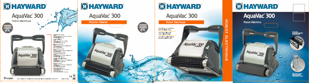 Hayward Aquavac 300 QC Quick clean picots + chariot – Robot pour piscine
